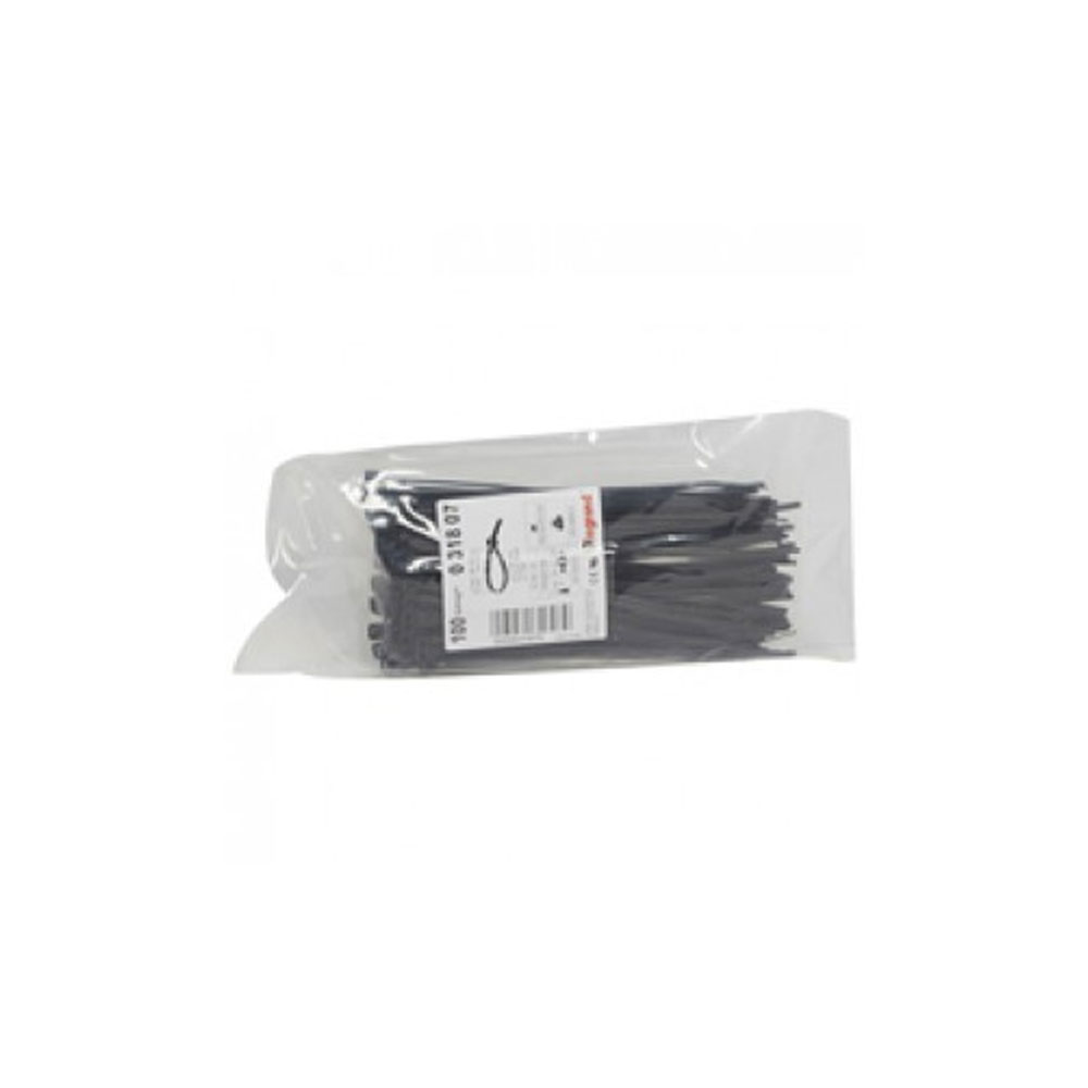 Cable tie Colring - width 4.6 mm - L. 180 mm - sachet 100 pcs - black ...