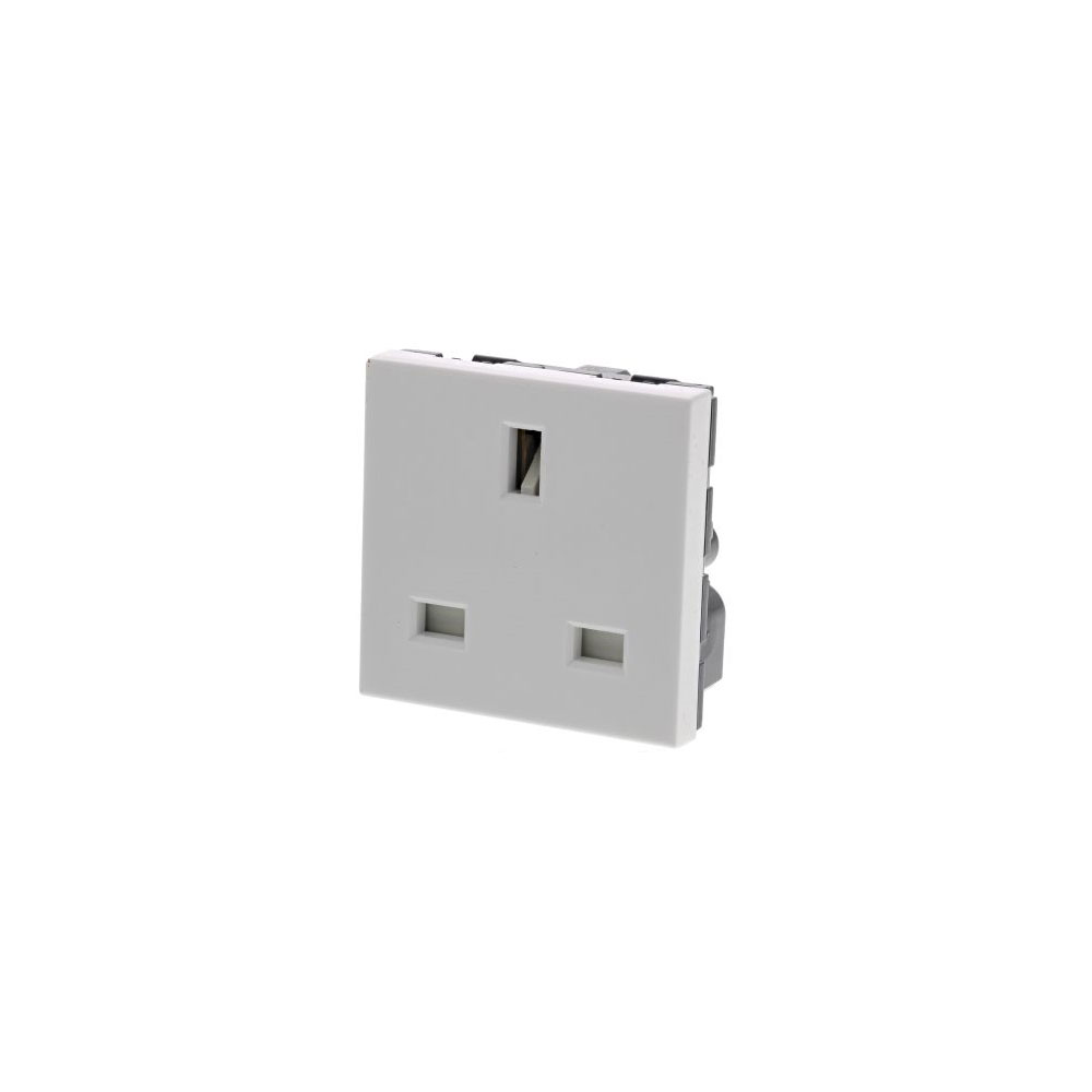 Socket Arteor - BS 1363 - 13 A - 2P+E - 2 modules - white - (572111 ... Socket Arteor - BS 1363 - 13 A - 2P+E - 2 modules - white - (572111 ...
